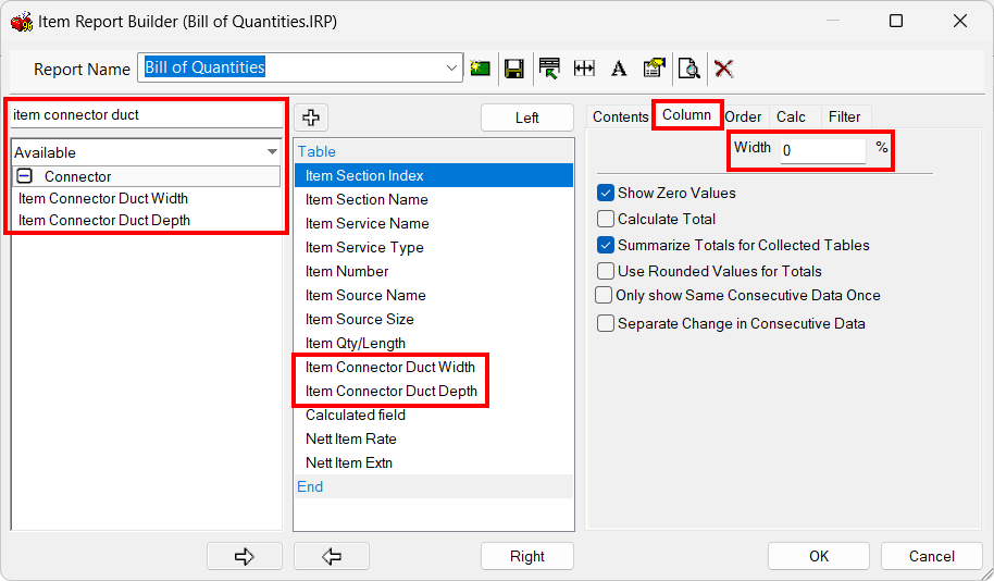 How to show the linear length of a Canvas connection on Fabrication reports