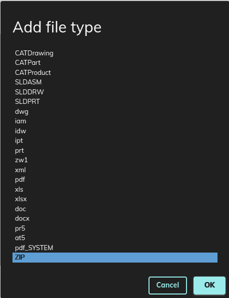 How to edit the available choices on the file extension criteria within ...