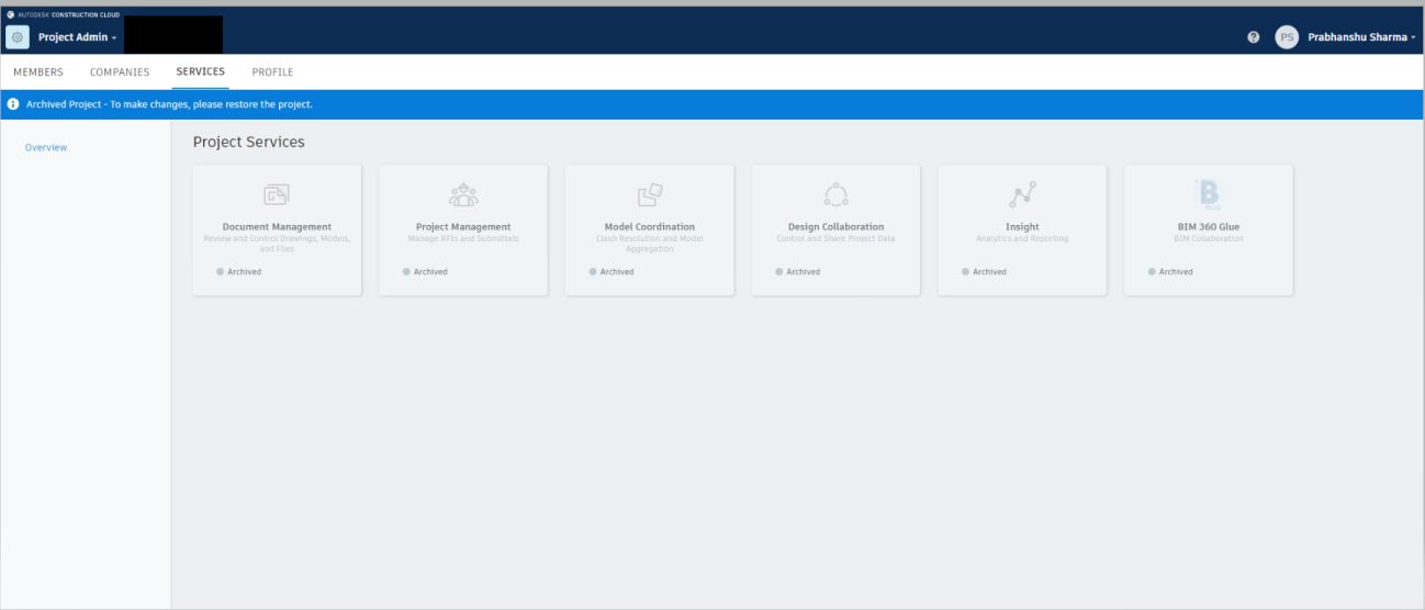 "Activation Failed" is shown or unable to restore archived project in BIM 360