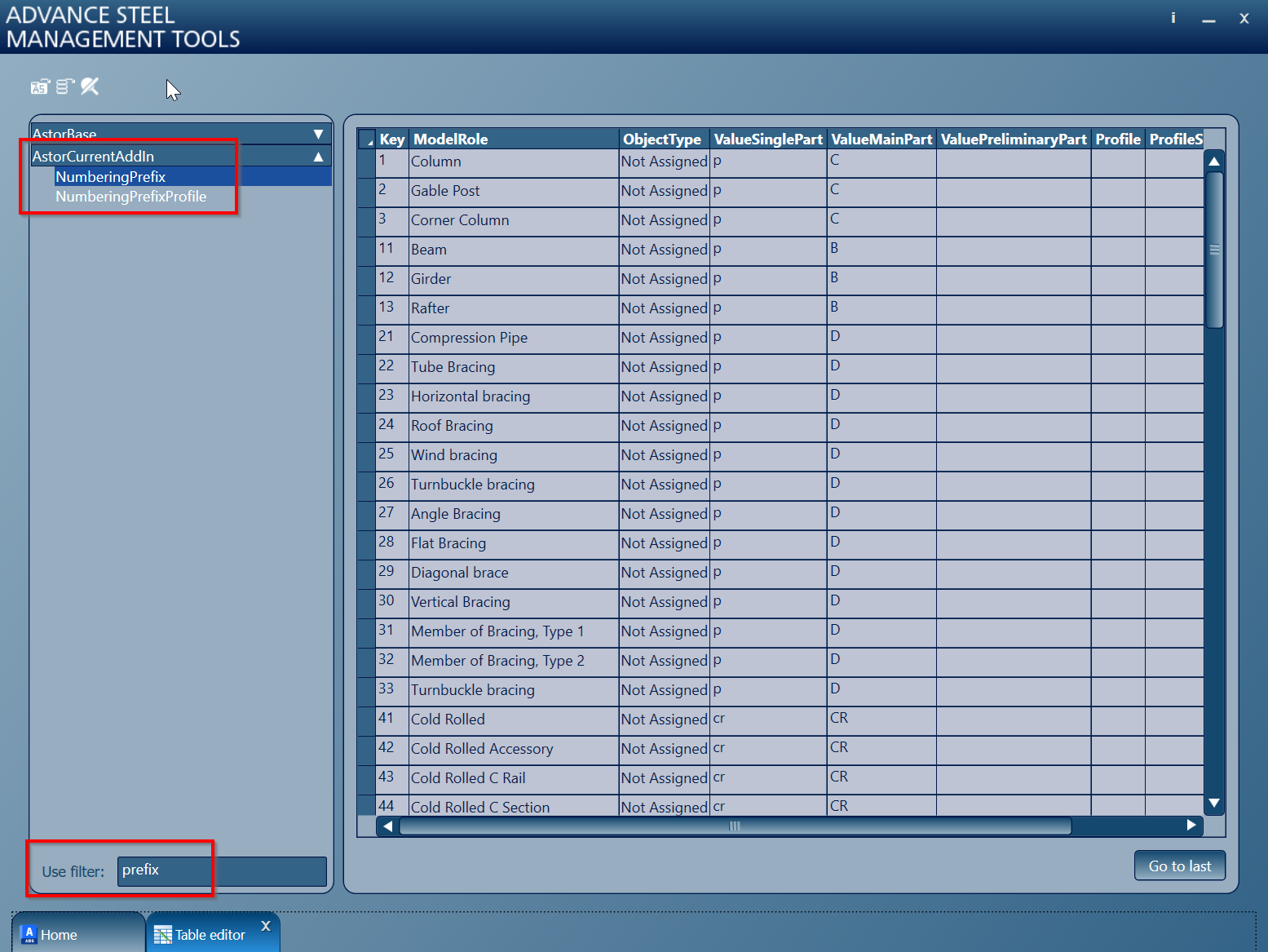 Is it possible to export the rules for numbering prefix customization ...