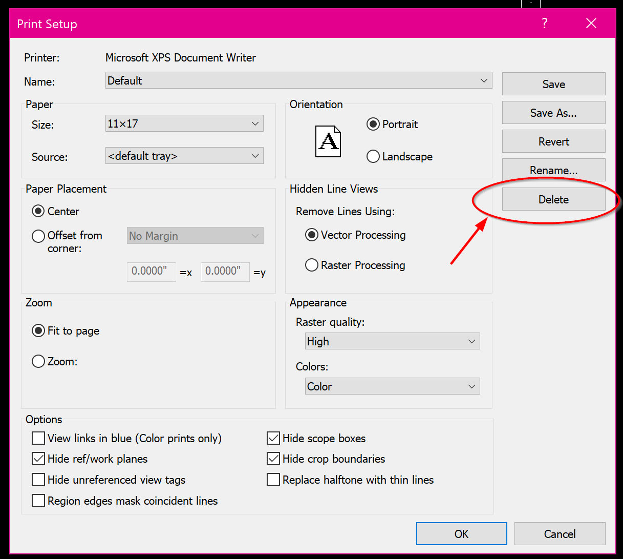 Revit plotting problem with HP Designjet