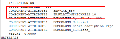 Come modificare l'ordine visualizzato per le proprietà Service and Insulation Thickness nell ...