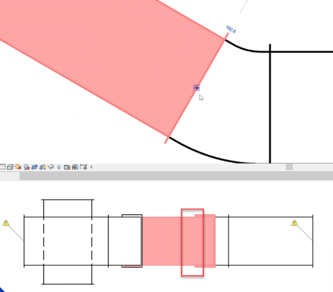 Hidden lines not visible for rectangular Fabrication ducts in Revit plans