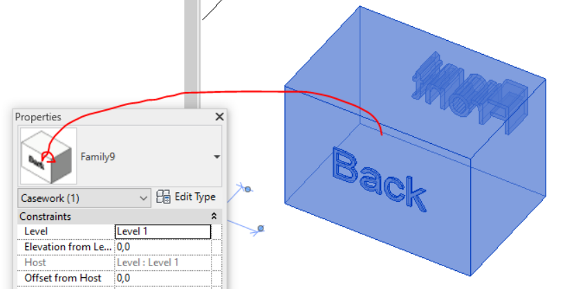 How to set up a family template if preview of family in the project ...
