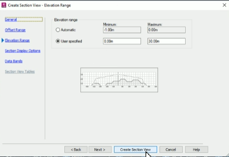 Cómo crear vistas en sección con el mismo rango vertical en Civil 3D