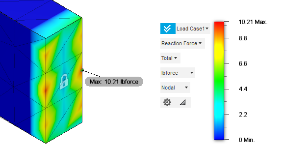Reaction force during simulation in Fusion 360 does not balance the ...
