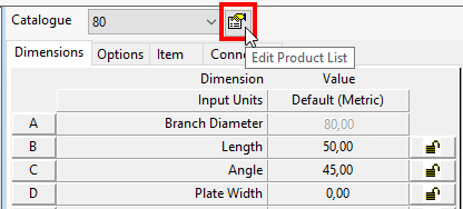 How to edit a Product List item in Fabrication