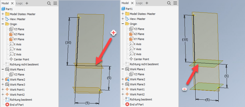 Avoid flipping or randomly changing direction of geometry in Inventor sketches