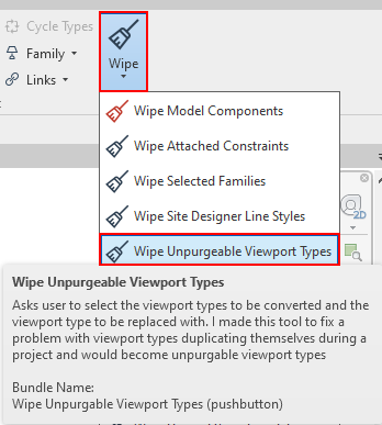 Unused viewport types are unable to be purged in Revit