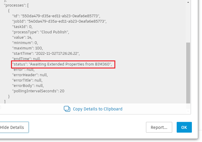 DOCS Help | "Awaiting extended properties..." message returned when ...