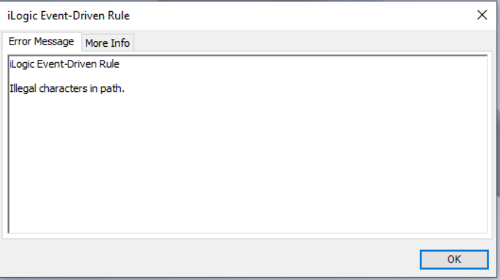 Illegal Characters In Path When Place Step As Referenced To Inventor 2020 Assembly And Parts 