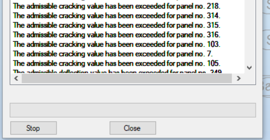 "Admisible cracking value has been exceeded" reported while RC slab required reinforcement ...