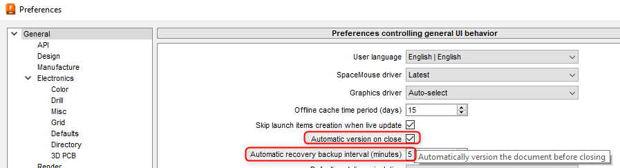 How to save a Fusion file without creating a version