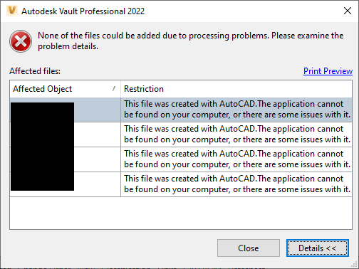 Plotting drawings with DWG TrueView from Vault Professional