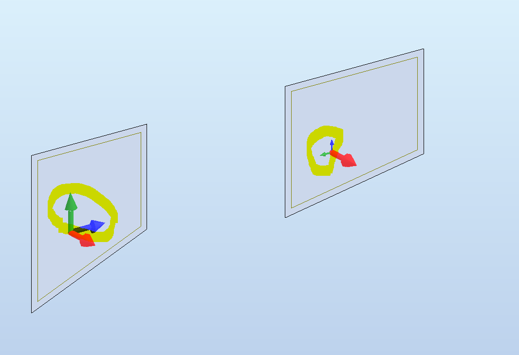 Different Sizes Of Local System Of Coordinates For Panels In Robot
