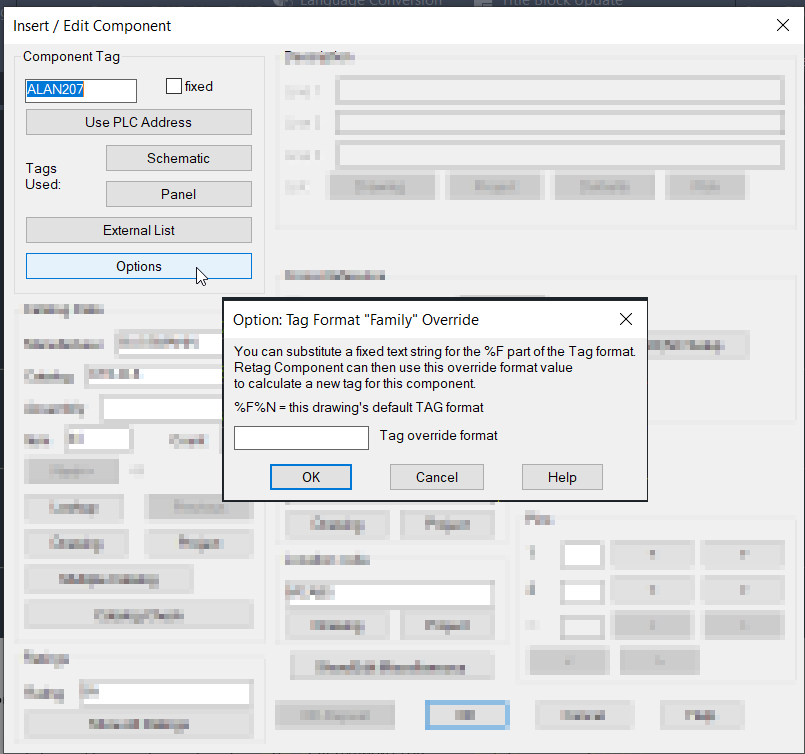 To use Tag Format Family Override option on Cable Markers in AutoCAD Electrical