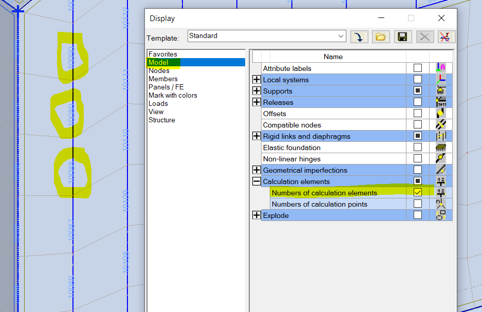 How to check whether member is connected to a panel finite element mesh in Robot Structural Analysis