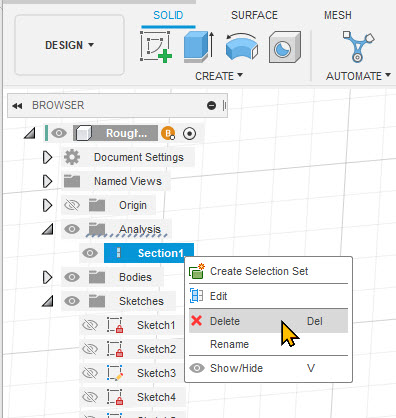 A body, sketch, or component is not visible in Fusion