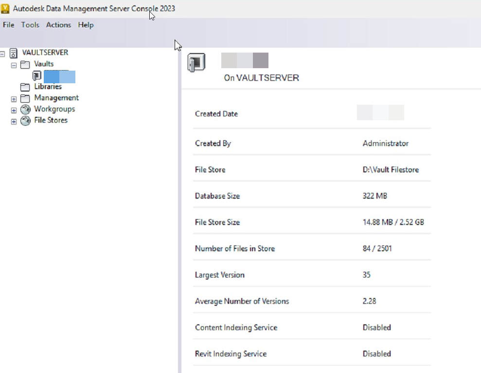 文件存储中的文件数与Vault ADMS Console中的文件数不匹配