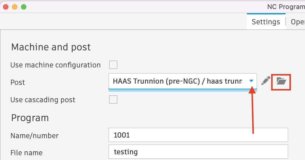 "THIS POSTPROCESSOR IS A SAMPLE FOR MACHINE SIMULATION[...]" when posting from Autodesk Fusion