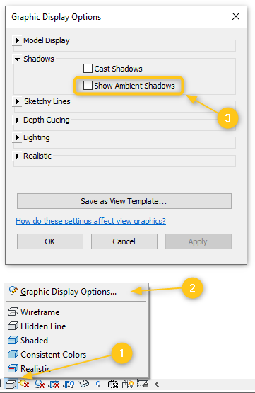 Navigating/orbiting in a 3D view with ambient shadows turned on crashes Revit
