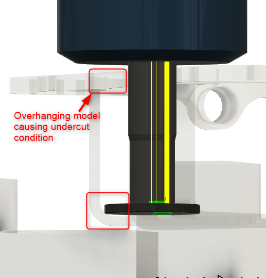 How to 3 axis machine an undercut radius using a disk cutter in Fusion 360.