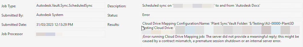 'The server did not provide a meaningful reply;' when connect to Vault