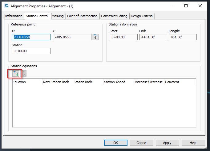 Is it possible to maintain end station number after making changes to an alignment in Civil 3D