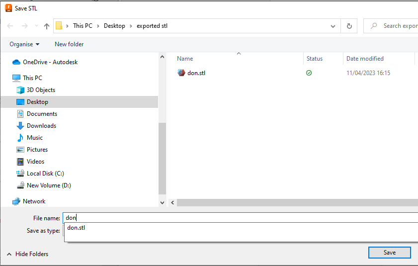 How to retain body name when exporting stl file from Fusion 360