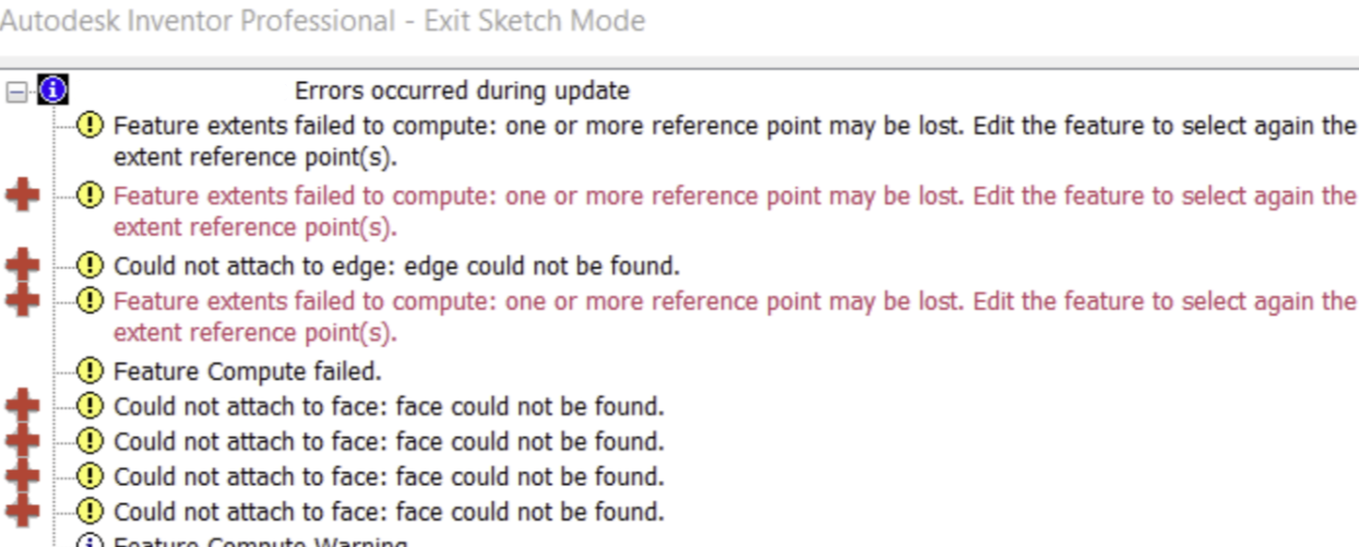Changing any dimension in any operation causes migrated parts to fail in Inventor