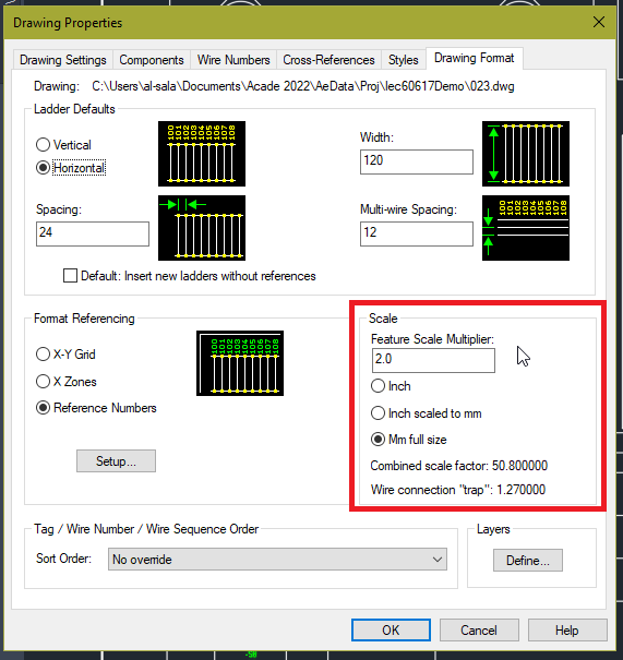 AutoCAD Electrical symbols insert at the wrong size or scale