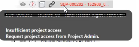 File is not available at the moment and insufficient project access ...