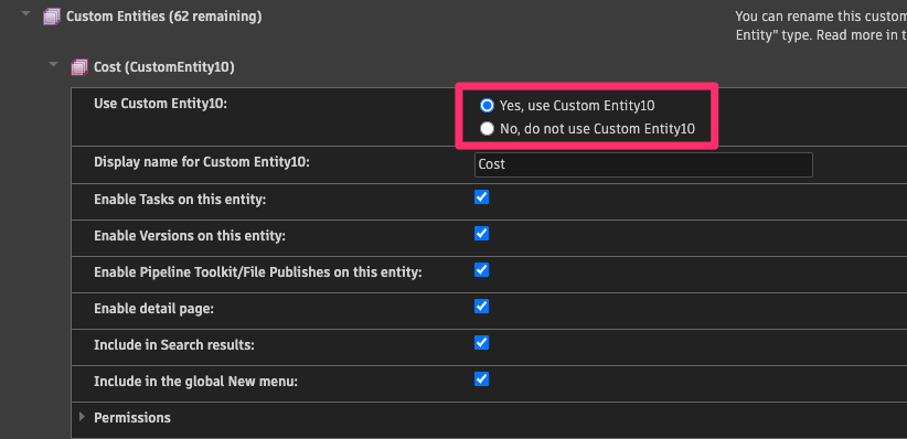 Cannot delete fields in Flow Production Tracking