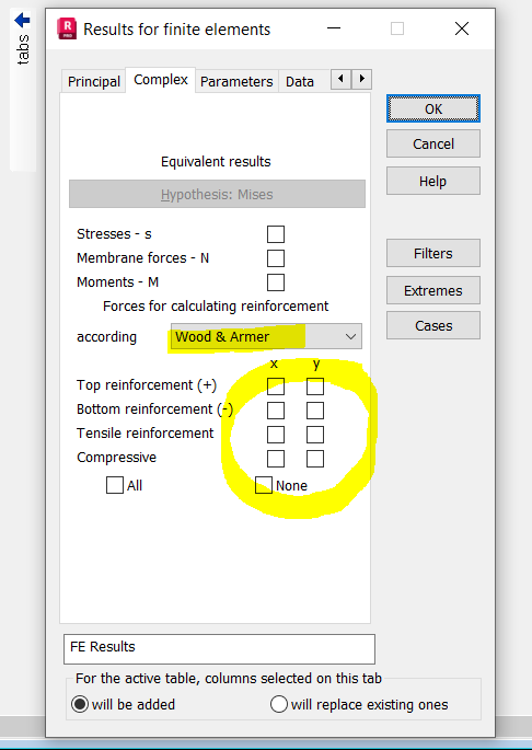 Is it possible to display design forces used for concrete slab/walls ...