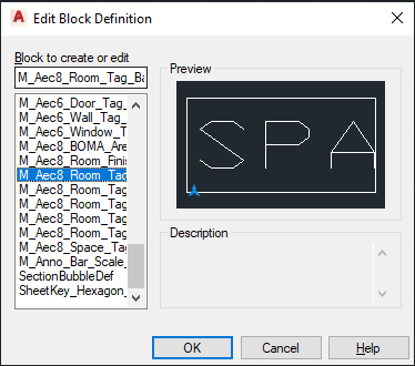 How to modify AEC object tags in AutoCAD Architecture