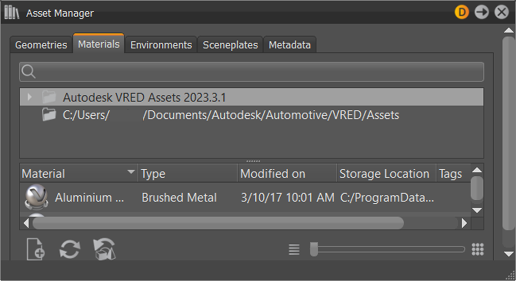 How to use the feature "apply materials from asset Manager" during import in VRED?