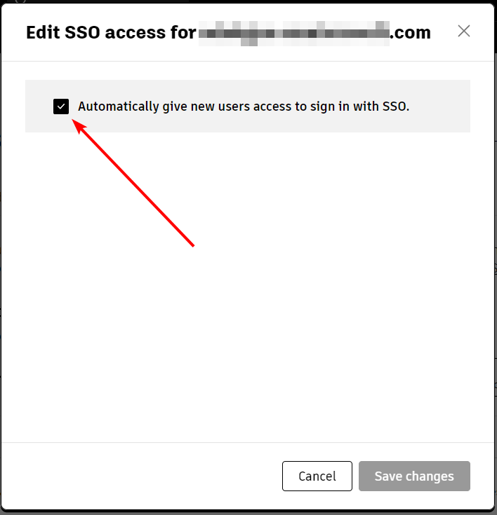 Check box “Automatically give new users access to sign in with SSO” in Autodesk Single Sign-On (SSO)