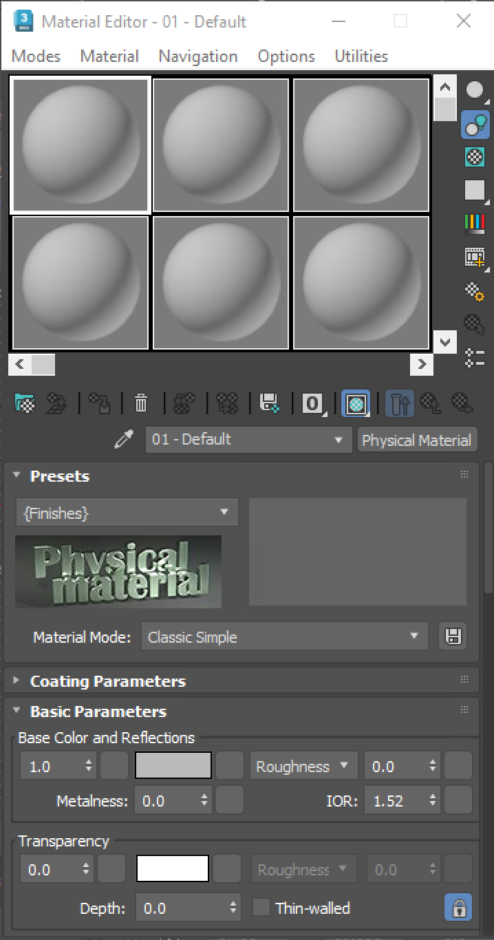 So kehren Sie zum 3ds Max-Material-Browser im klassischen Stil zurück