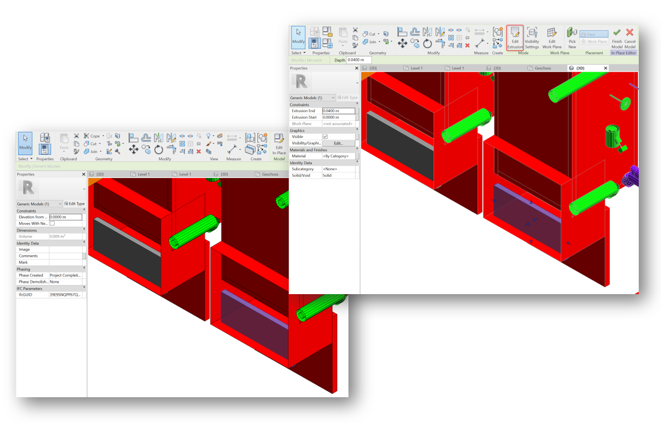 Unable to host a face based family on imported IFC model in Revit