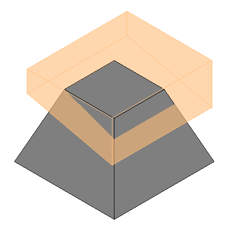 How to create blend solid sloped at the end in Revit?