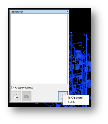 Cannot export quick properties using the Selection Inspector from a complex model in Navisworks
