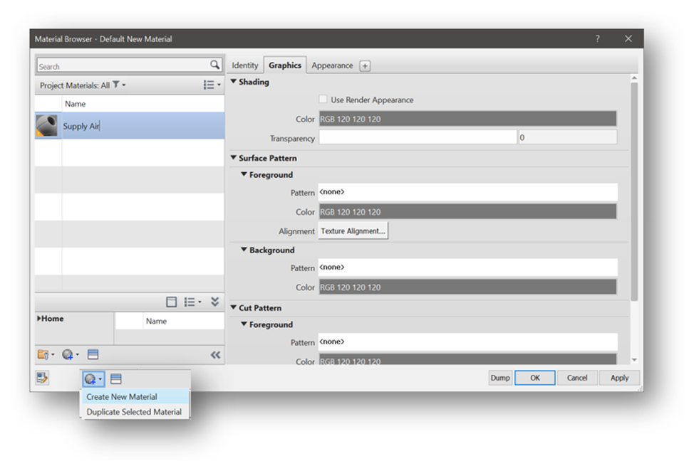 When a cross section is created through duct or pipe straight segments ...