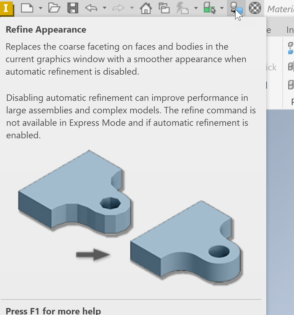 The curved faces in some particular files always show as blocky-looking ...