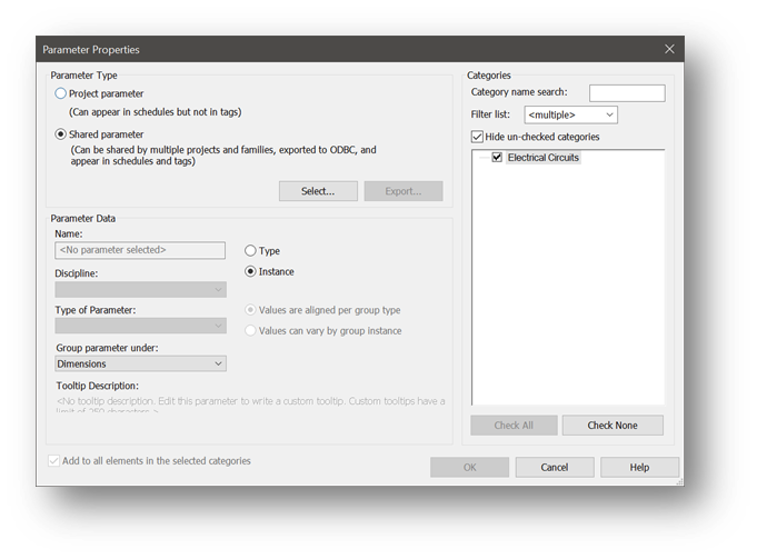 Setting the electrical circuit numbers to a custom series in Revit