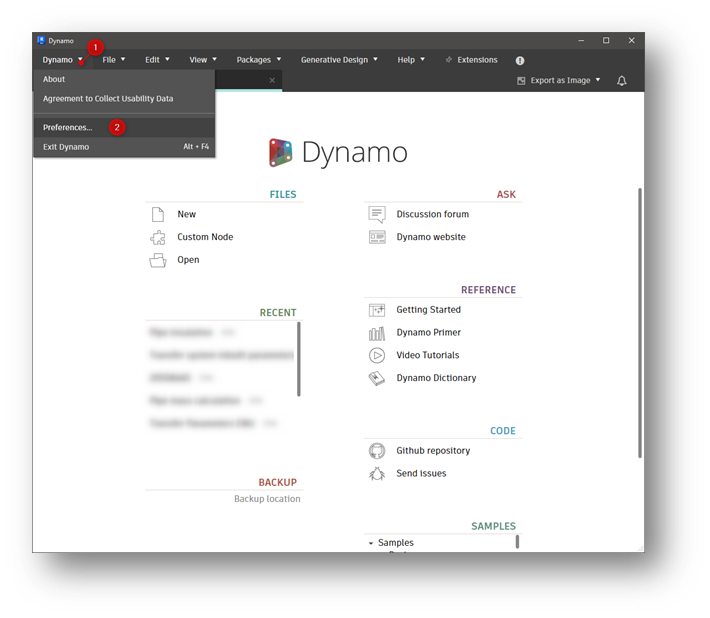 Dynamo does not trust the folder and it is not possible to confirm that we trust the folder in ...