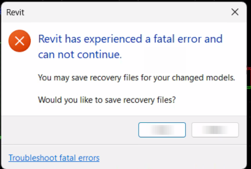 Analytical Automation causes Revit to crash