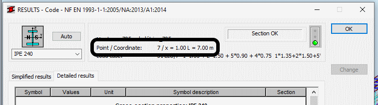 Incorrect section height displayed at Detailed results tab while Steel ...