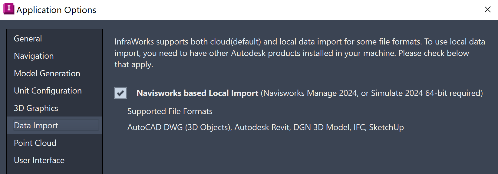 Imported DWG 3D model object with curves or circles result in a faceted mesh in InfraWorks