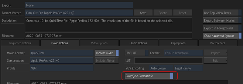 The color tagging of 1-2-1 is not maintained when recompressing any ...