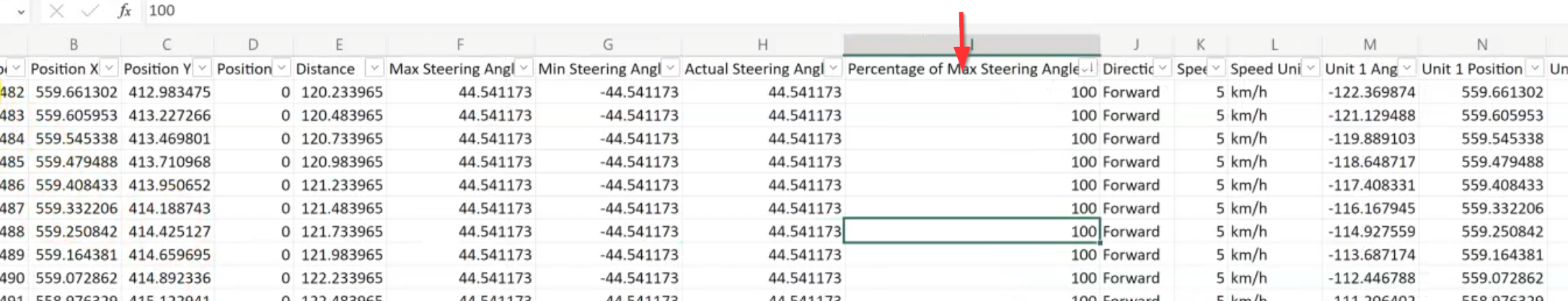 How to visualize the severe steering angles in the Vehicle Tracking ...